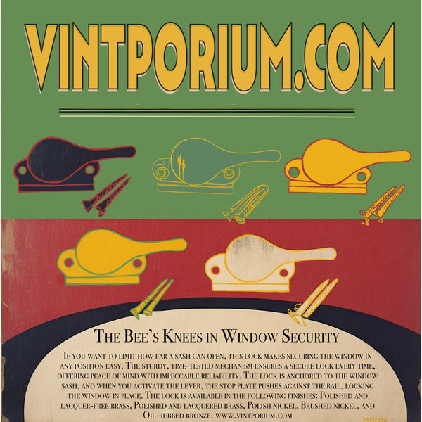 Vintporium Side Sash Locks / Banjo Locks / Friction Locks Window Sash ...